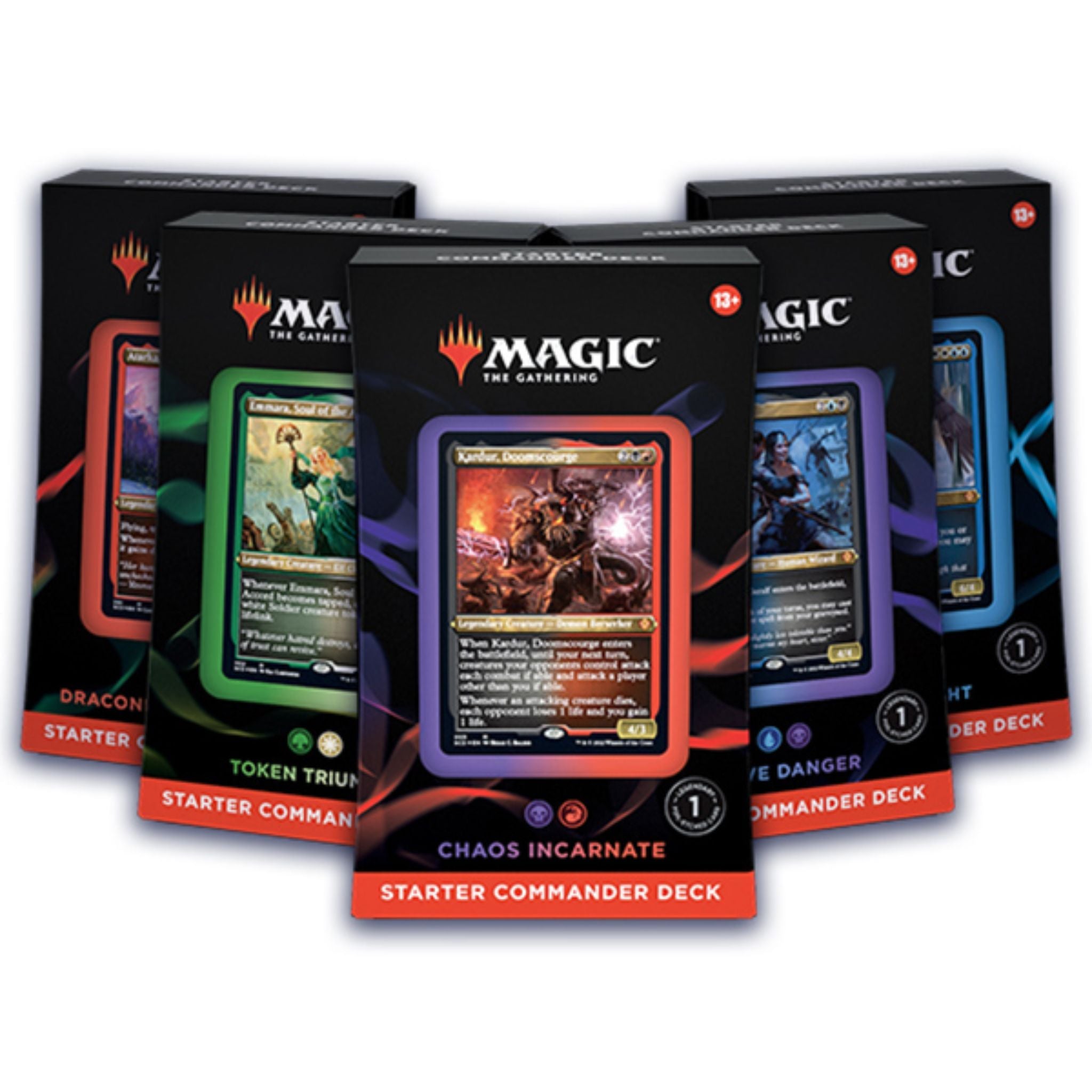 Magic The Gathering Starter Commander Deck Set (5 Decks) – Trading Card ...