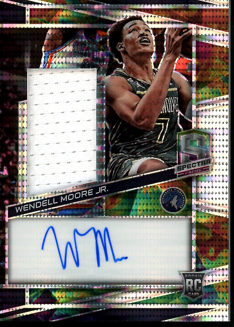 2022 23 Panini Spectra Wendel Moore Jr Rookie Rpa 99 Timberwolves