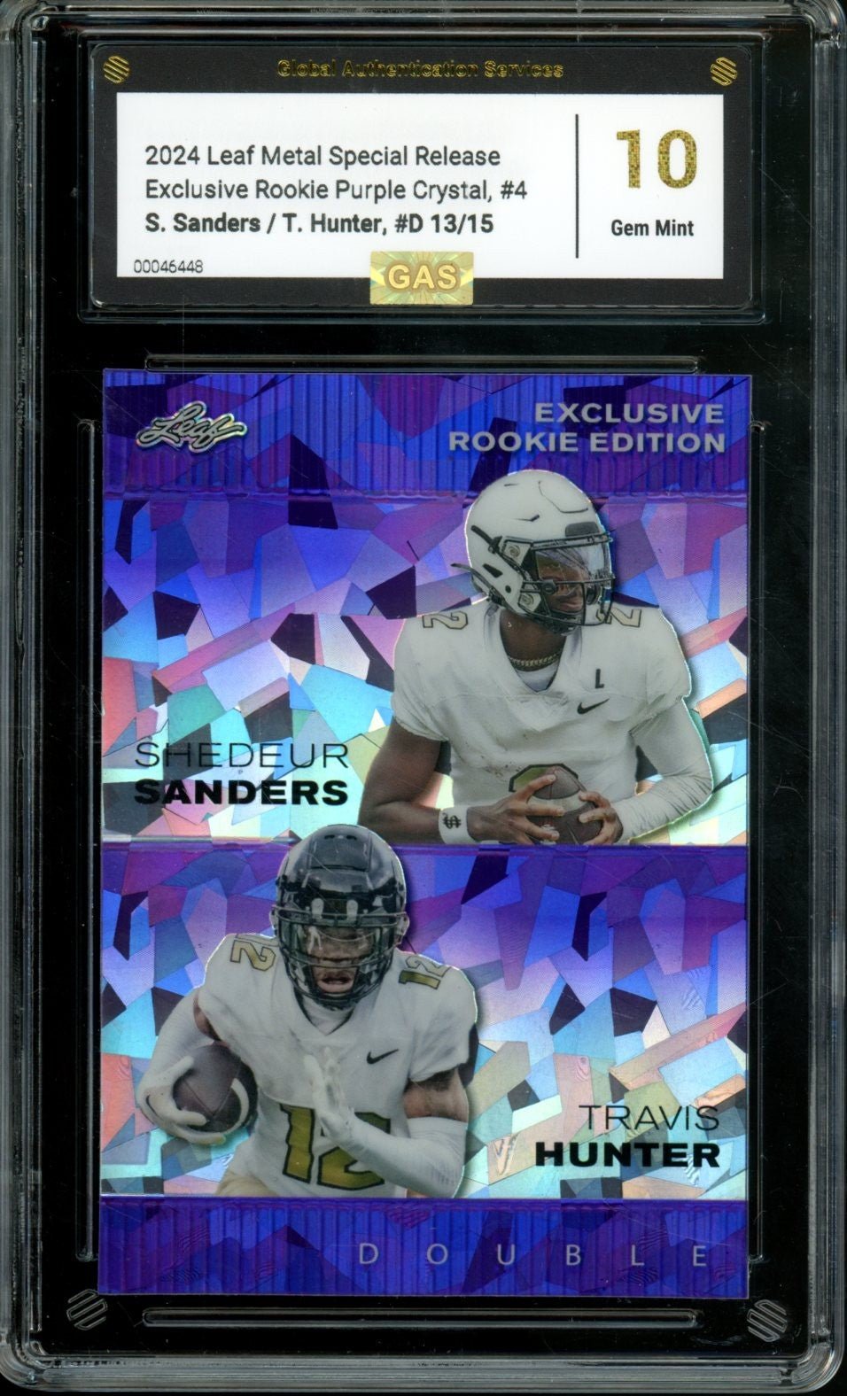 2024 Leaf Metal Sanders/Hunter Exclusive Rookie Purple Crystal /15 GAS – Trading Card Market