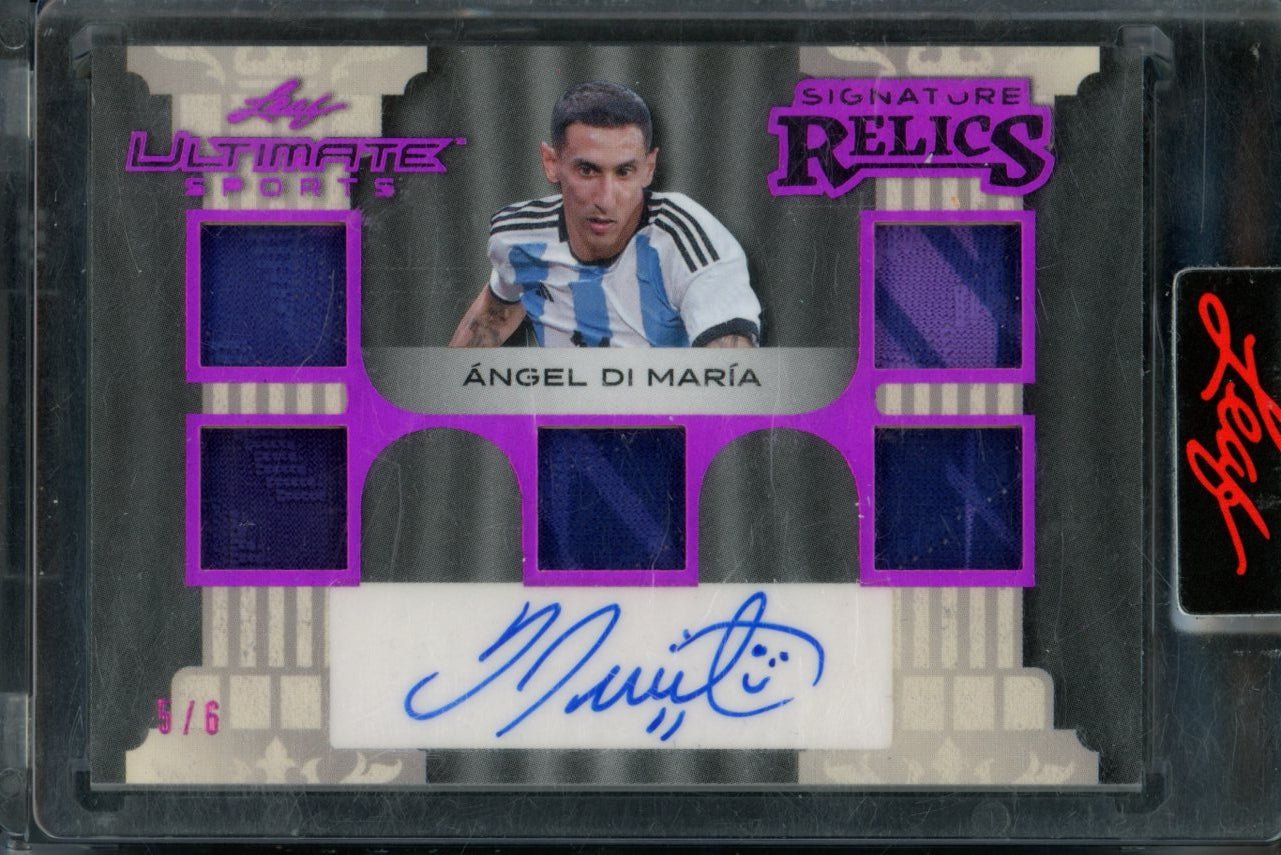 2024 Leaf Ultimate Sports Angel Di Maria Multi-Patch Auto Purple /6 Ar – Trading Card Market