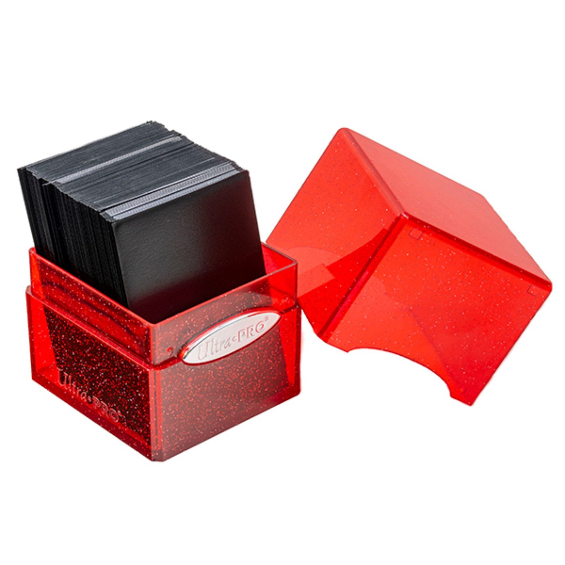 Ultra Pro Satin Cube 100+ Glitter Deckbox (Red) – Trading Card Market